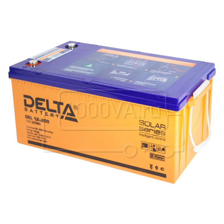 Купить аккумулятор Delta GEL 12-200 по выгодной цене - www.1000va.ru