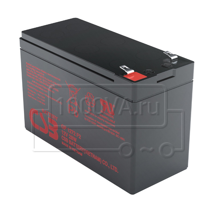 Купить аккумулятор CSB GP 1272 F2 по выгодной цене - www.1000va.ru