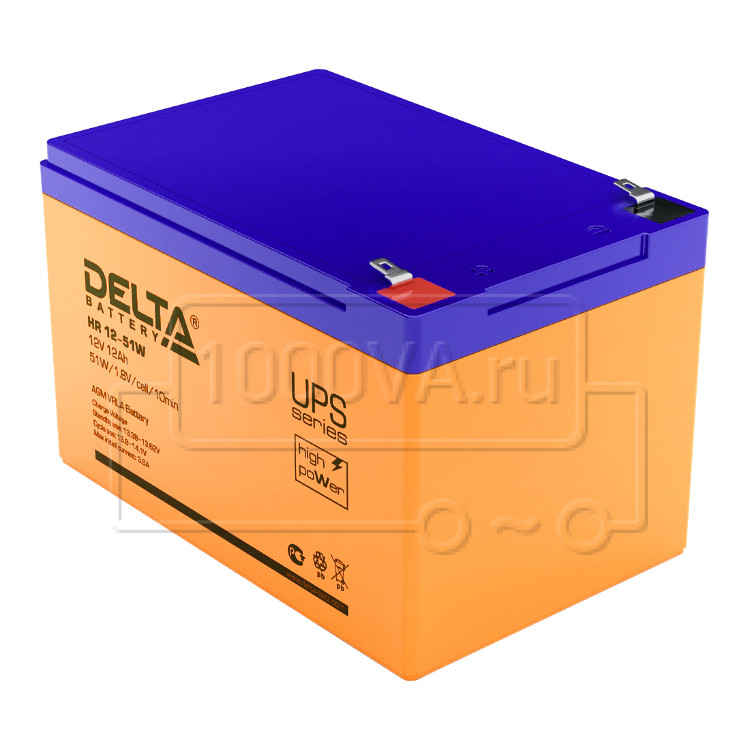 Аккумулятор Delta HR 12-51W Опт/Розница. Доставка в регионы и по Москве ...