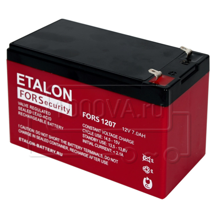 Купить аккумулятор Etalon FORS 1207 по выгодной цене - www.1000va.ru