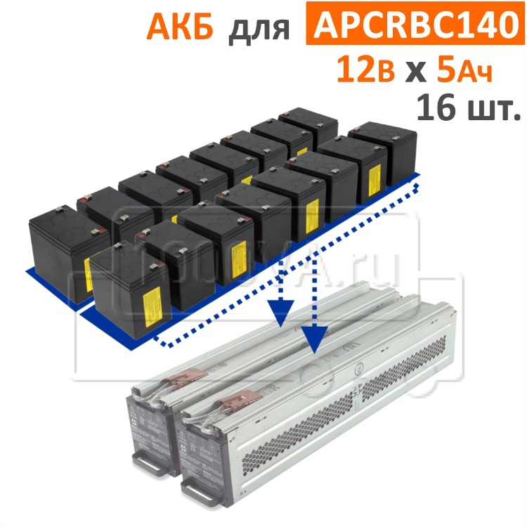 Купить комплект аккумуляторов для APC RBC140 по выгодной цене ...